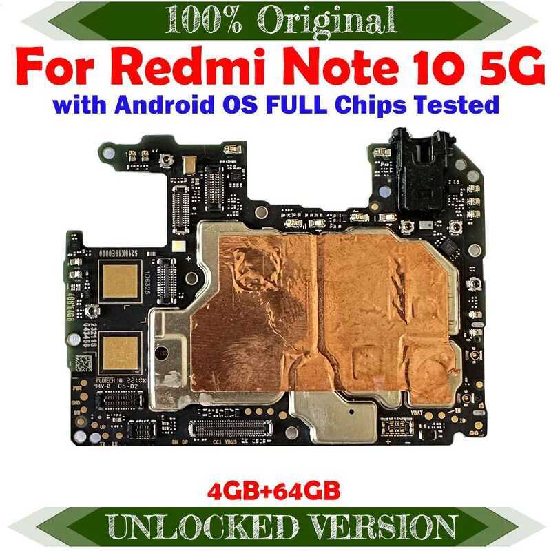 64Gb Original Unlocked Motherboard For Xiaomi Redmi Note 10 5G Note10 ...