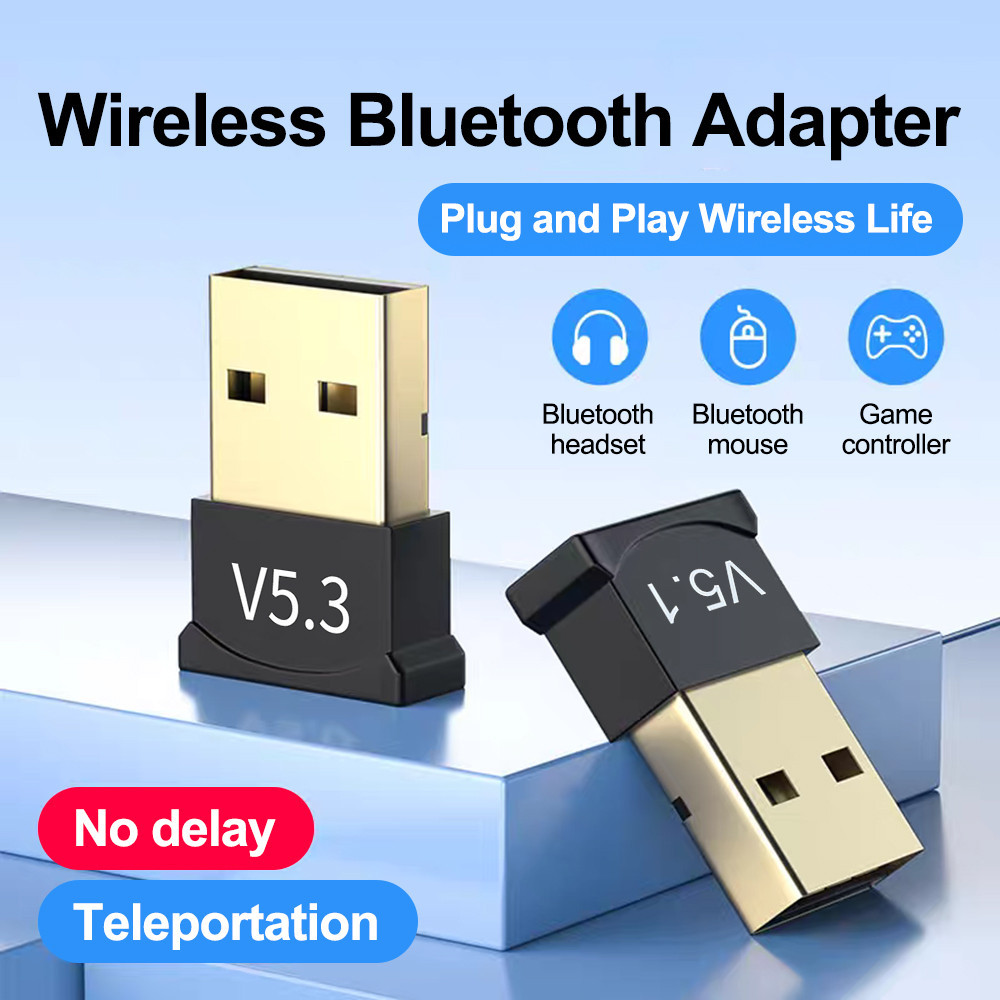 Adapter Bluetooth 5.3 Transmitter Drive Laptop Desktop For Free USB ...