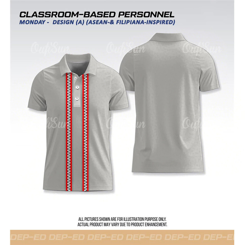 2025 New Deped Uniforms Teaching & Non-teaching Polo Shirt For Male and ...