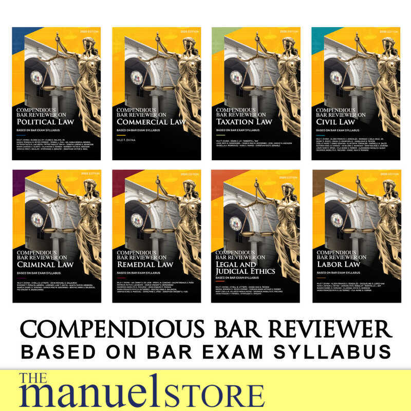 Compendious 2025 Bar Reviewer On - With Dean Nilo Divina Review Series ...