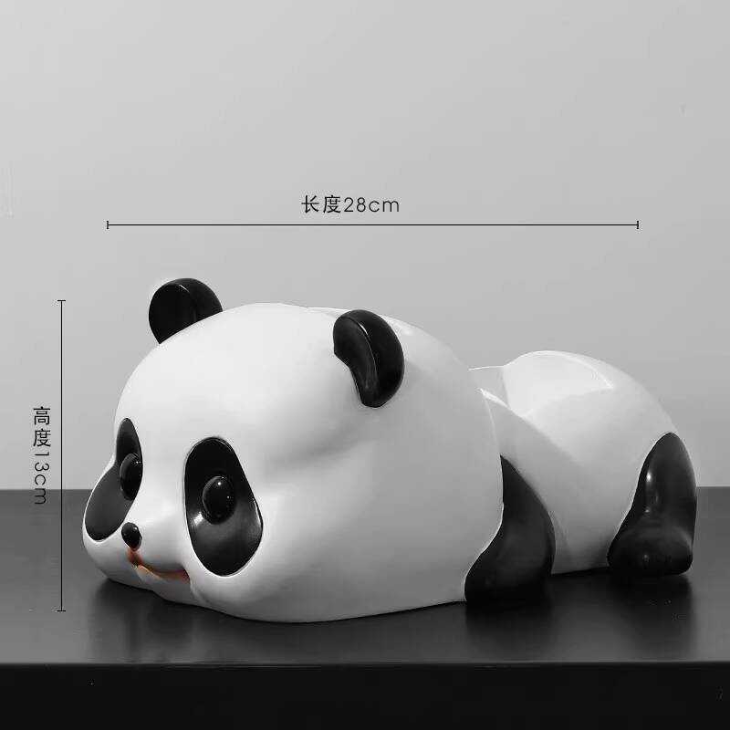 Creative Living Room Cute Panda Ornament Dining Multifunctional Tissue ...