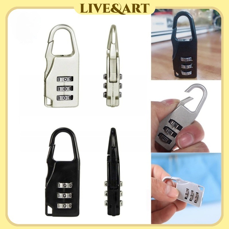 Dial Digits Code Number Password Combination Padlock Safety Travel Lock ...