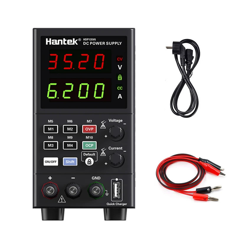 Hantek HDP135V6S DC Power Supply 35V/6A LED Digital Lab Bench Power ...