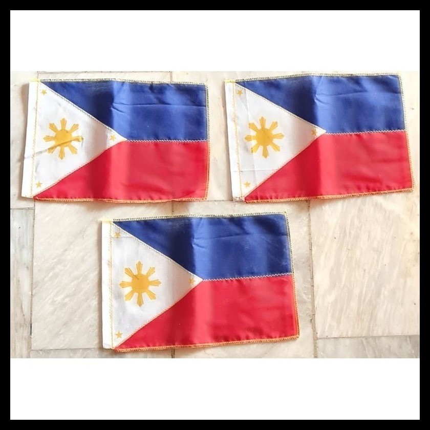 Philippine Flaglets Flag Cotton 18x28cm (3Pieces) | Shopee Philippines