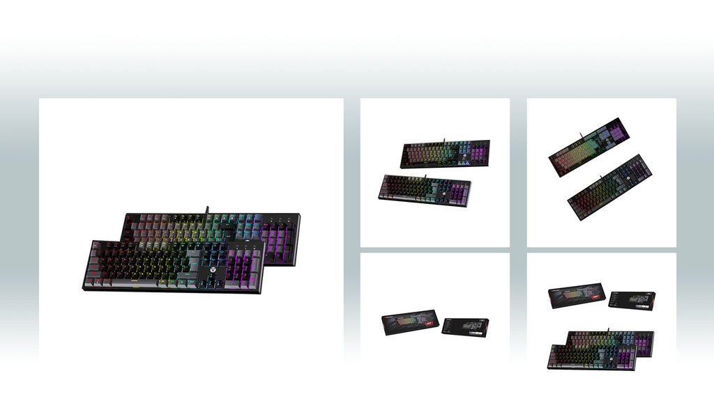 Fantech MK886 v2 Atom104 Sumi Edition RGB Mechanical Keyboard ...