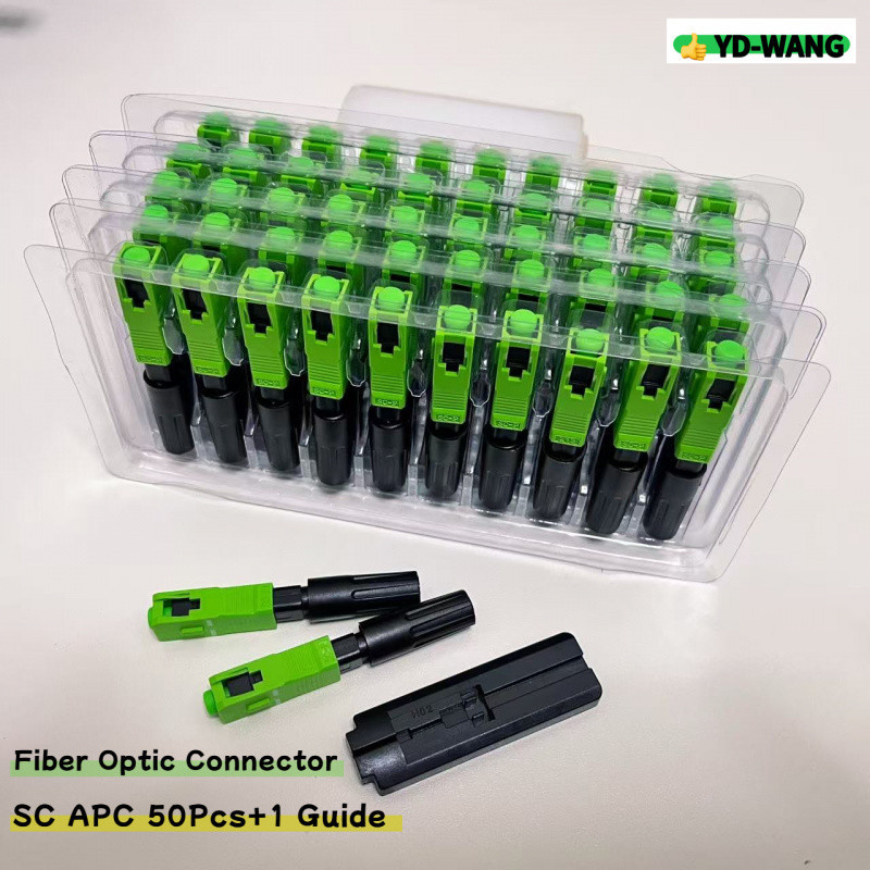 50PCS/100PCS FTTH SC UPC single-mode fiber optic quick connector SC ...