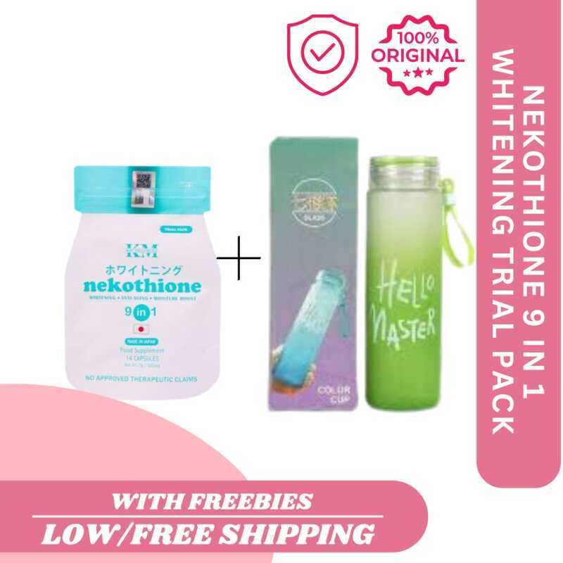 NEKOTHIONE 9 IN 1 WHITENING TRIAL PACK WITH FREE TUMBLER | Shopee ...