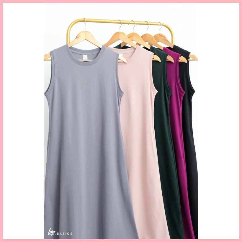 HTP Basics Premium Sleeveless Dress | Shopee Philippines