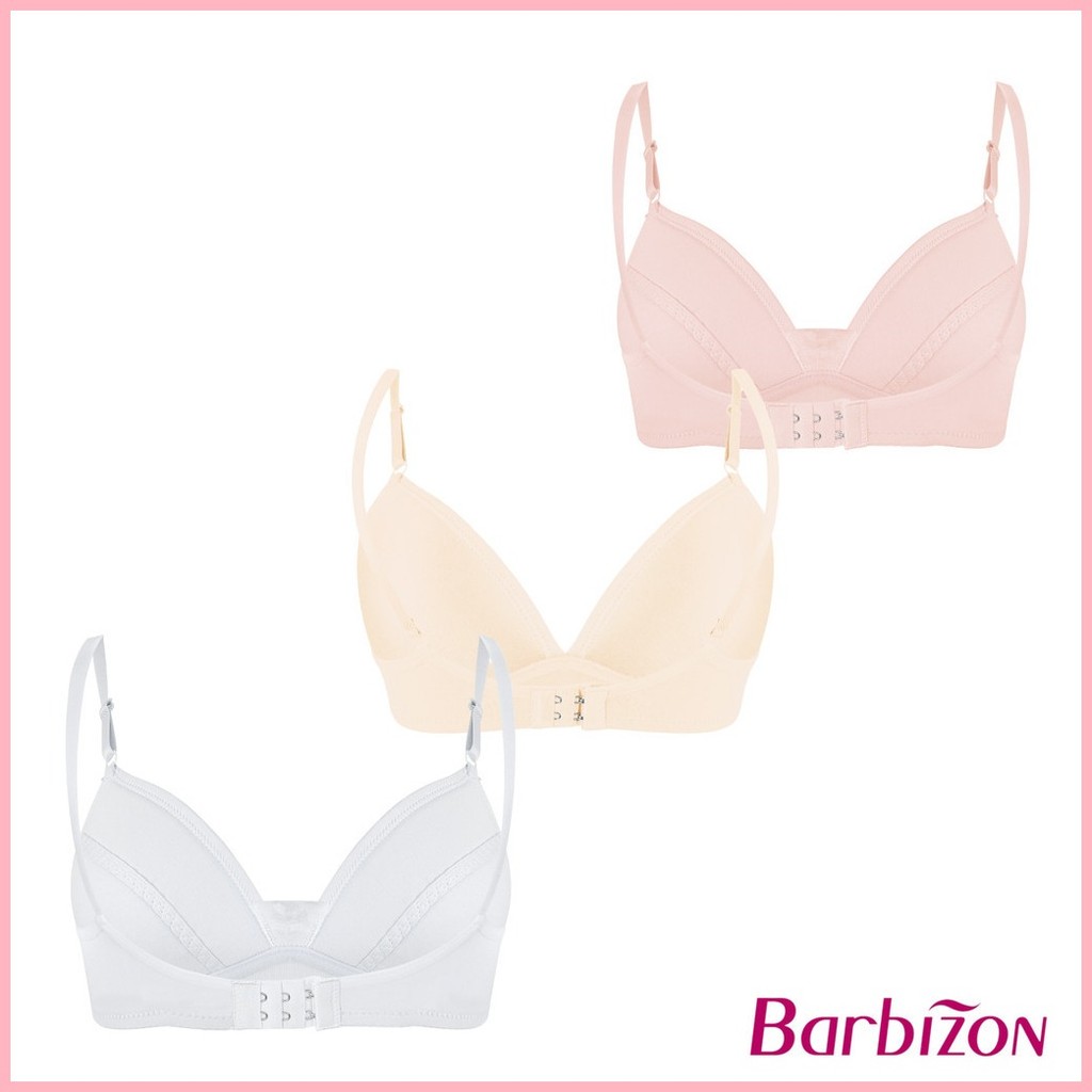 Barbizon Enchanting Beauty 3-In-1 Pack Teens Bra with Adjustable Straps ...