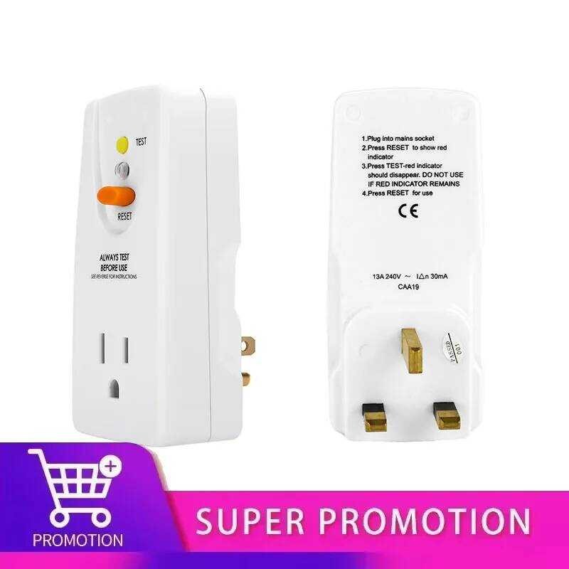 62 K 2 16A Gfci Leakage Protection Plug Rcd Socket Home Circuit Breaker ...