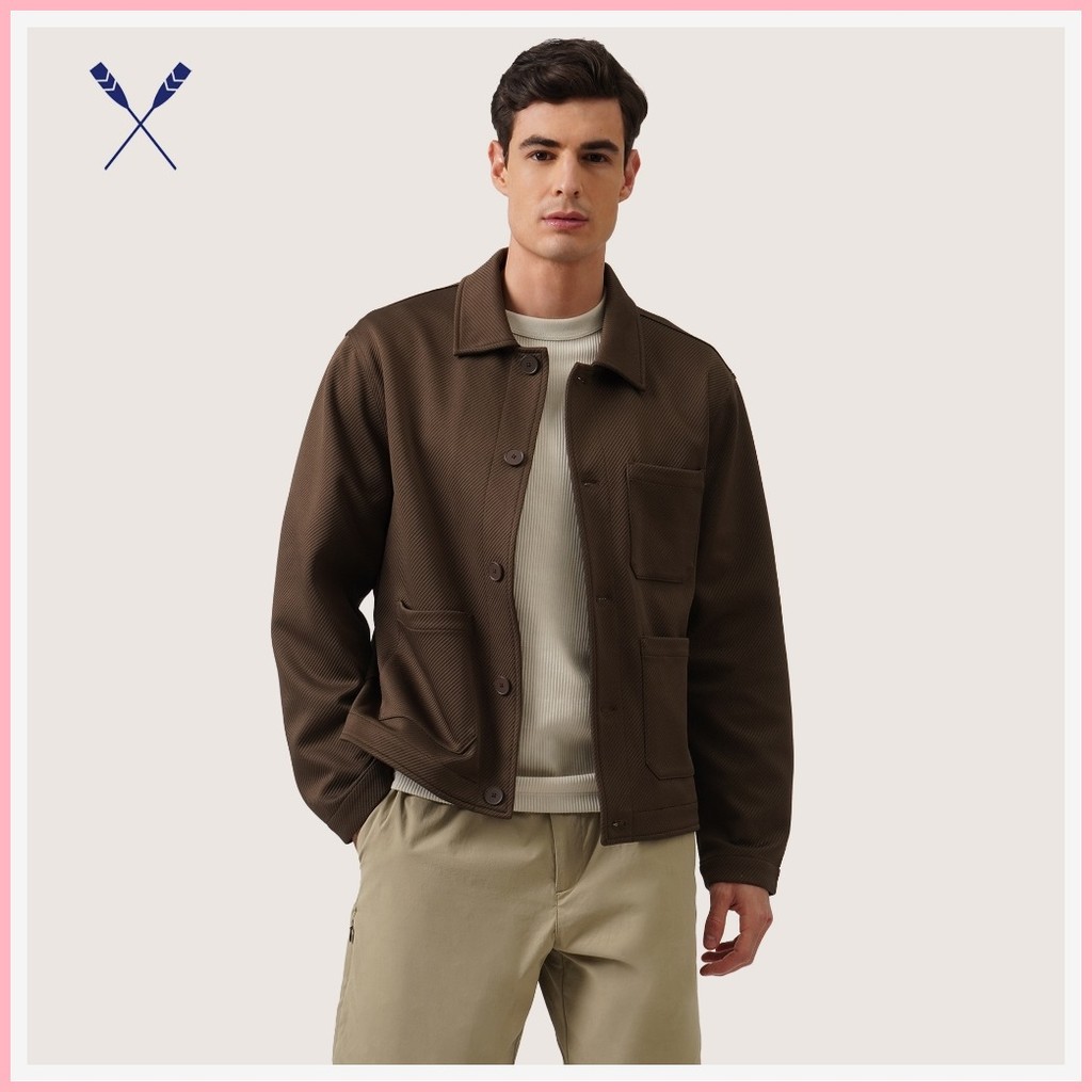 Regatta Work Jacket In Textured Knit Fabric For Men (Olive) | Shopee ...