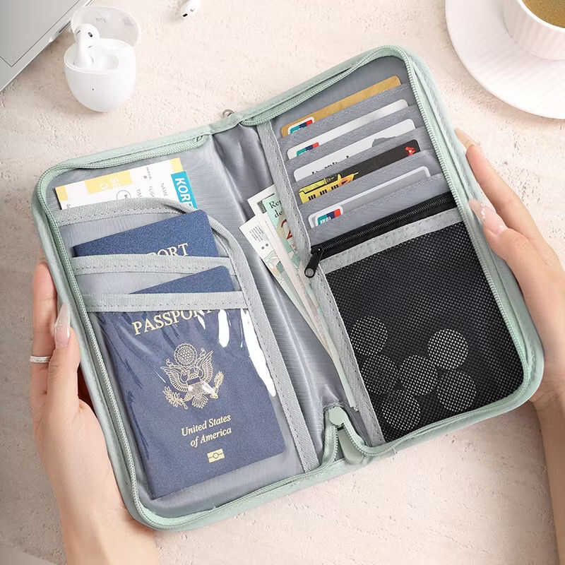Travel Passport Bag Waterproof With RFID Holder Organizer Handbag 3Fc ...