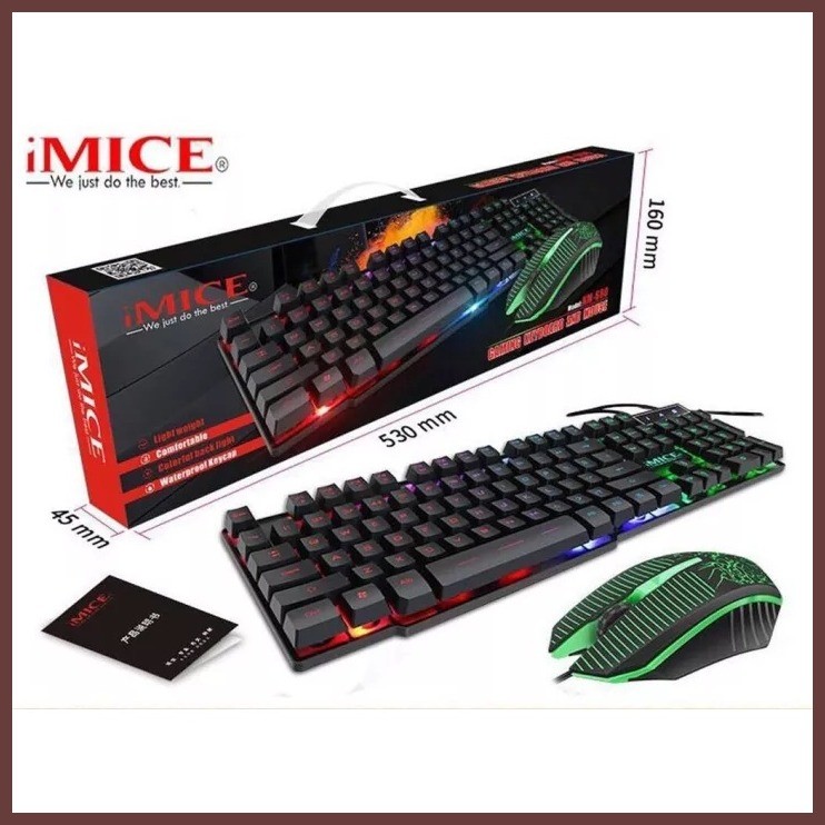 § iMICE KM-680 Backlight Gaming Keyboard andGaming Mouse Combo for ...