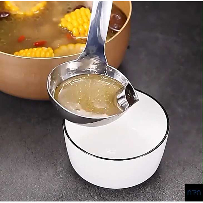 Stainless Steel Soup Ladle Gravy Food Fat Separator Skimmer Grease ...