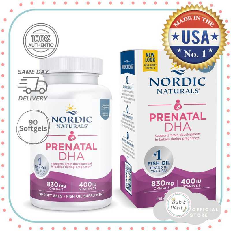 Nordic Naturals Prenatal Dha, Omega 3 & Vitamin D3 + EPA With Fish Oil ...