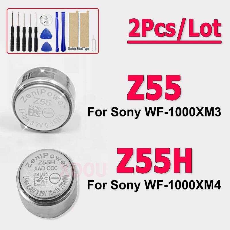 New 3 0 Z55h Z55 2Pcs/Lot 100% NEW Battery For Sony Wf-1000Xm3 Wf ...