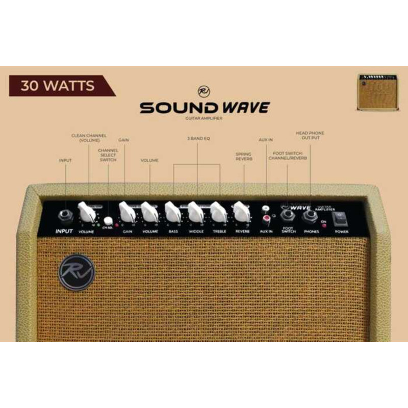 RJ Sound Wave Electric Guitar Amplifier 30 Watts And 60 Watts | Shopee ...