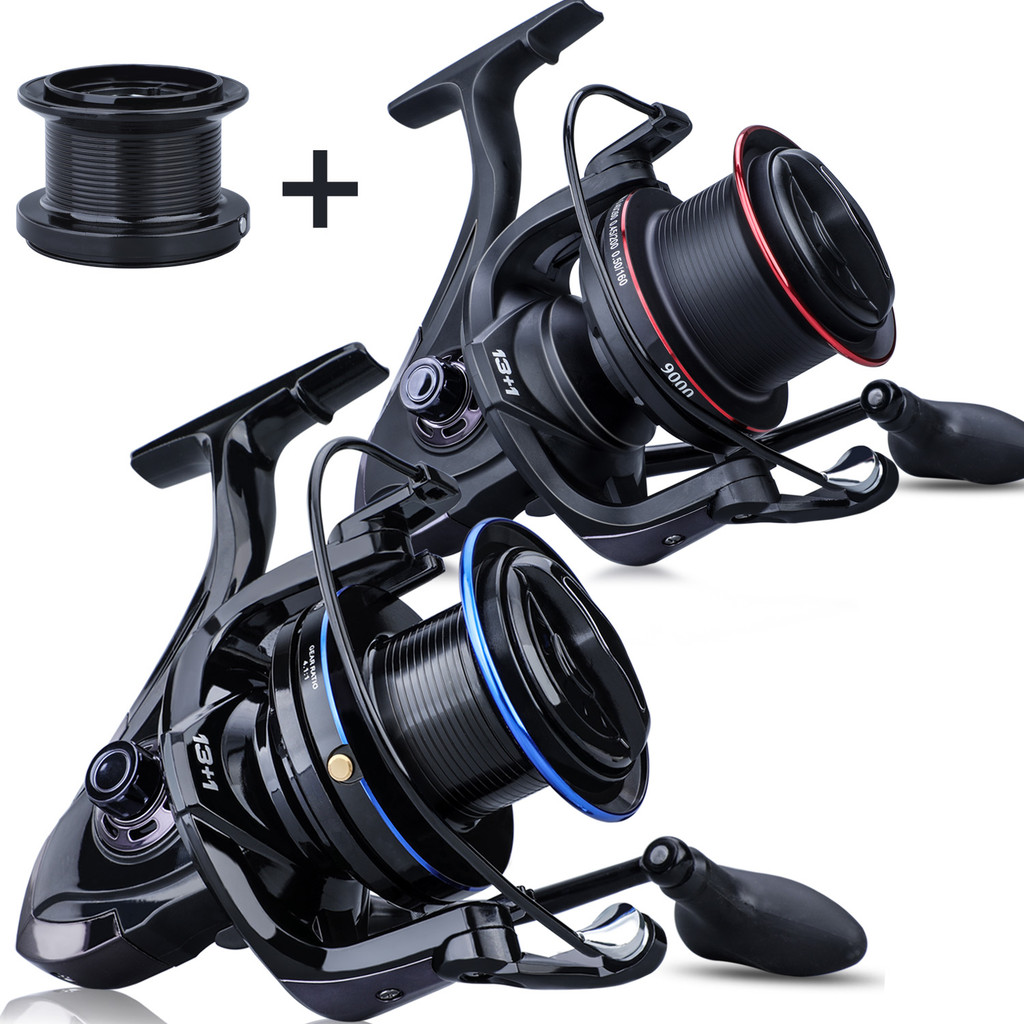 8000-10000 Series Spinning Fishing Reel Ultra Smooth Aluminum Body Max ...