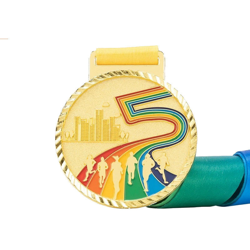 Free Ribbon, in Stock 2.75-inch Gold, Silver, and Bronze Marathon ...