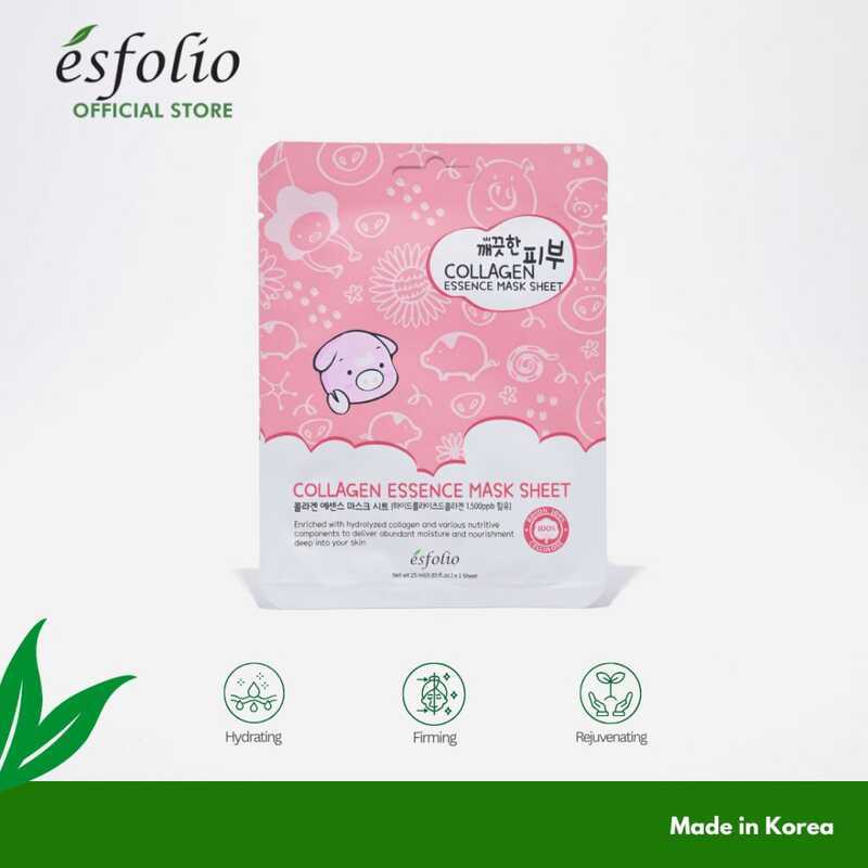 Esfolio Pure Skin Collagen Essence Mask Sheet Ecd | Shopee Philippines
