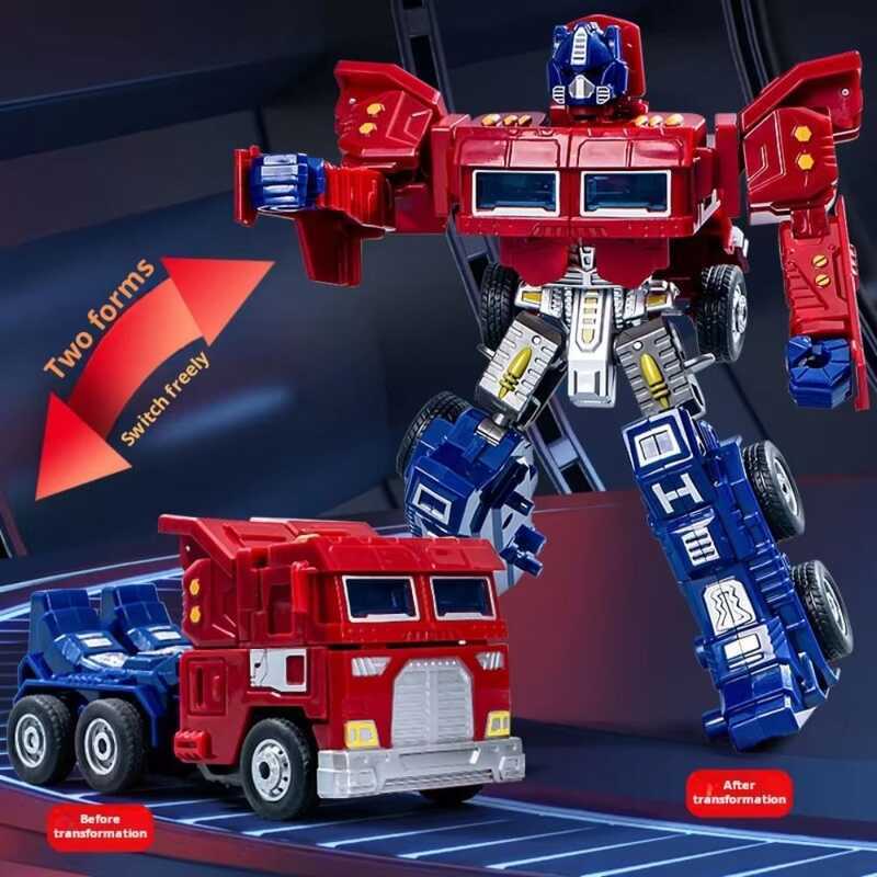 Action ROSEMAR Figure Transformation Car Toy 2 In 1 One Step Deformed ...