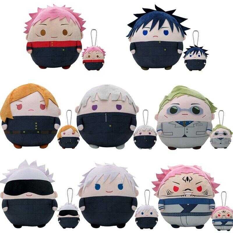 Jujutsu Kaisen Round Plush Doll Yuji Itadori Gojo Satoru Nanami Kenji ...