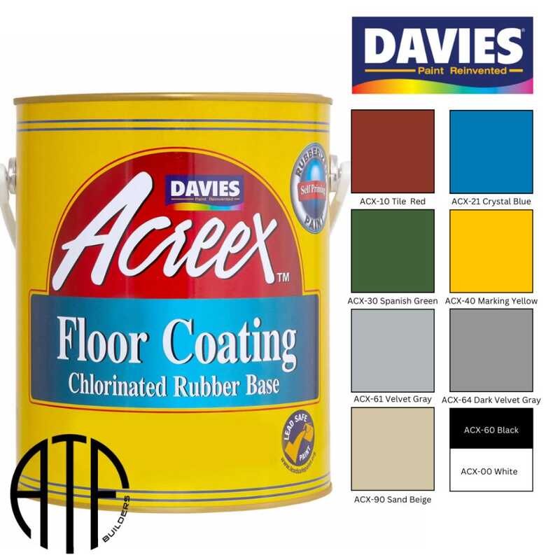 Davies Acreex 4Liters Floor Rubber Solvent Based Coating Paint 13A ...