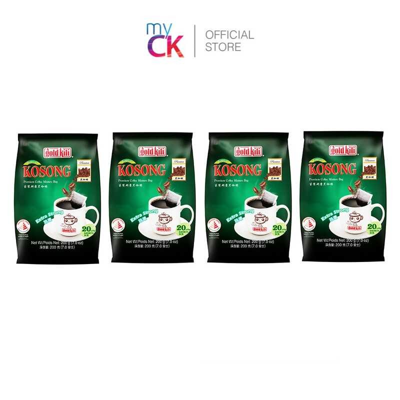 Bundle Of 4 Gold Kili Coffee Kopi O Kosong Extra Strong 20'Sx10g ...