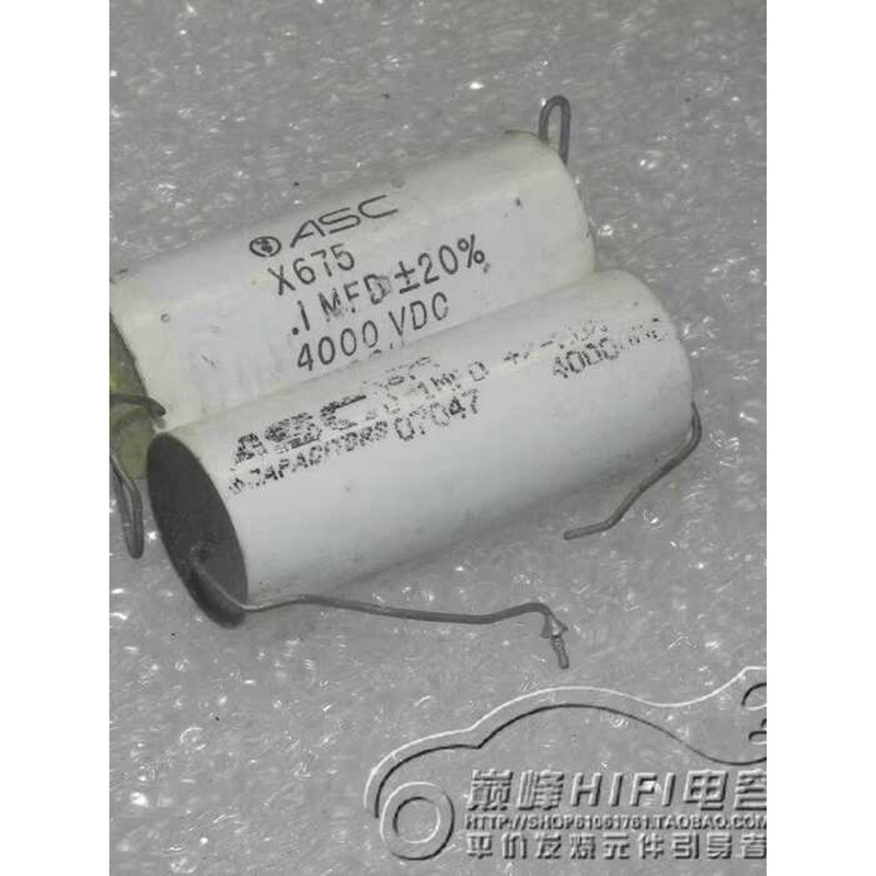 Disassembly of American ASC 4000V 0.1UF Ultra High Voltage Metallized ...