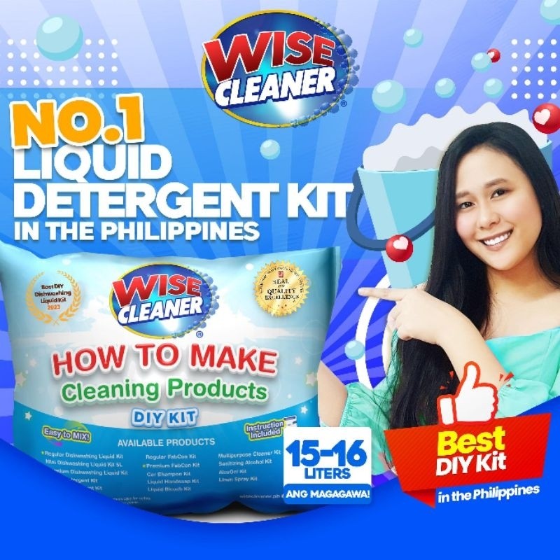 WISE CLEANER LIQUID DETERGENT KIT | Shopee Philippines