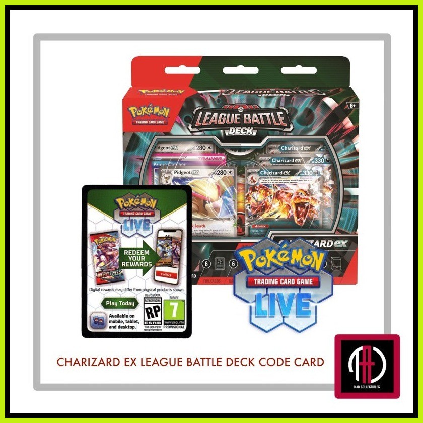 Pokemon TCG Code Card - Charizard ex League Battle Deck - Trading Card ...