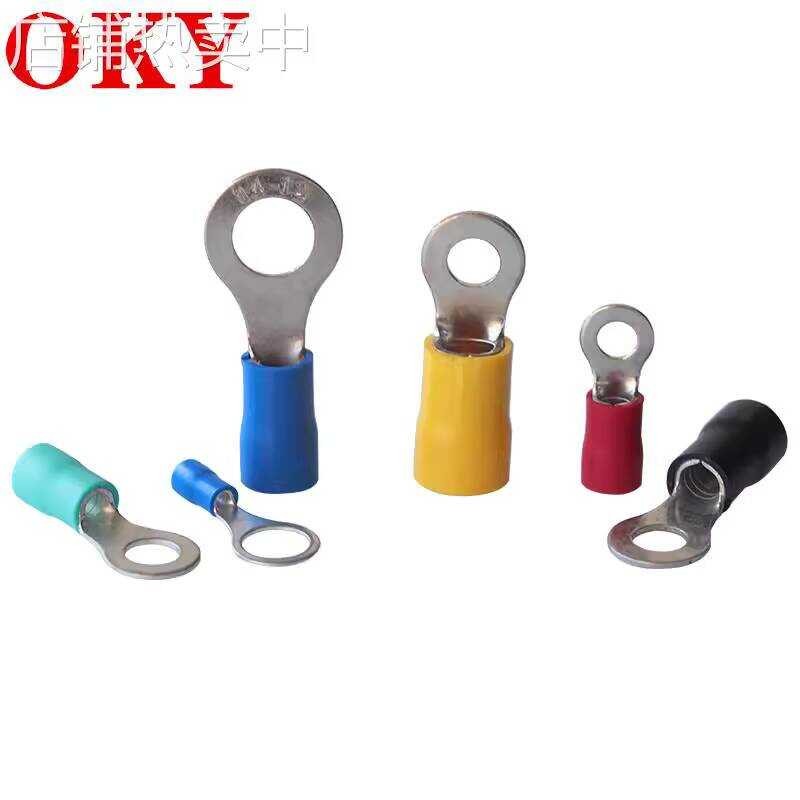 ☑♥ RV1.25-4.2 Round Pre-Insulated Cold Press O-Type Wiring Terminal RV3 ...