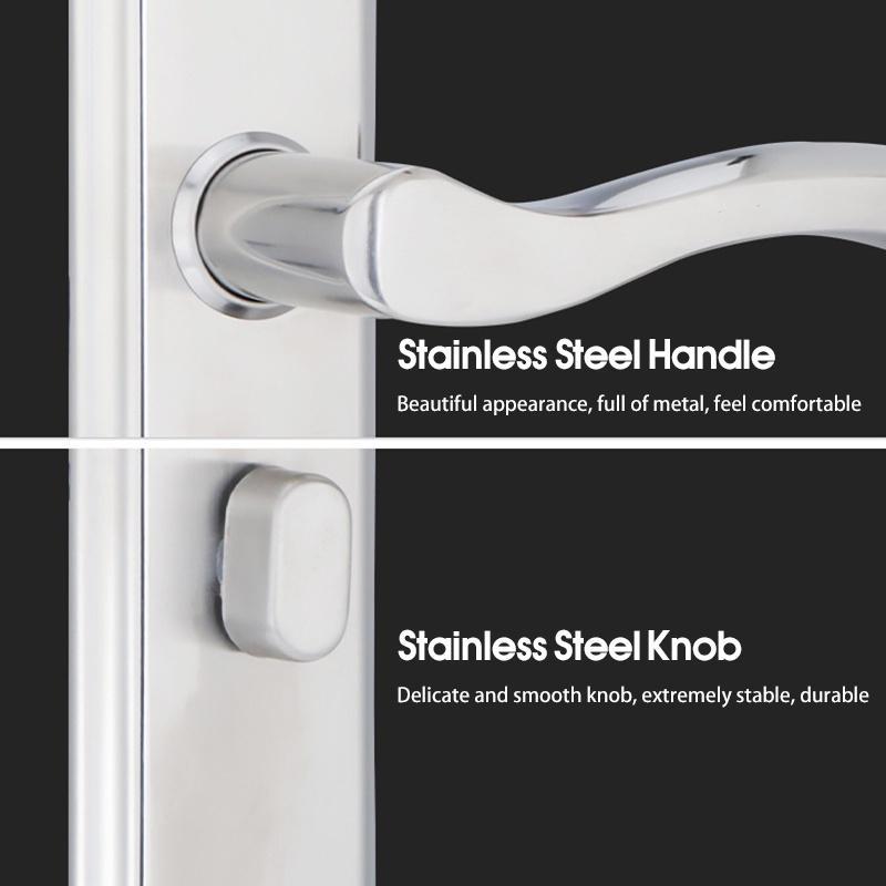 Lever Type Door Knob Doorknob Door Lock Lever Mute Door Knob Lock Set ...