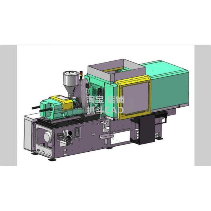Frank Injection Molding Machine Drawing 3D Model CAD Equipment SW ...