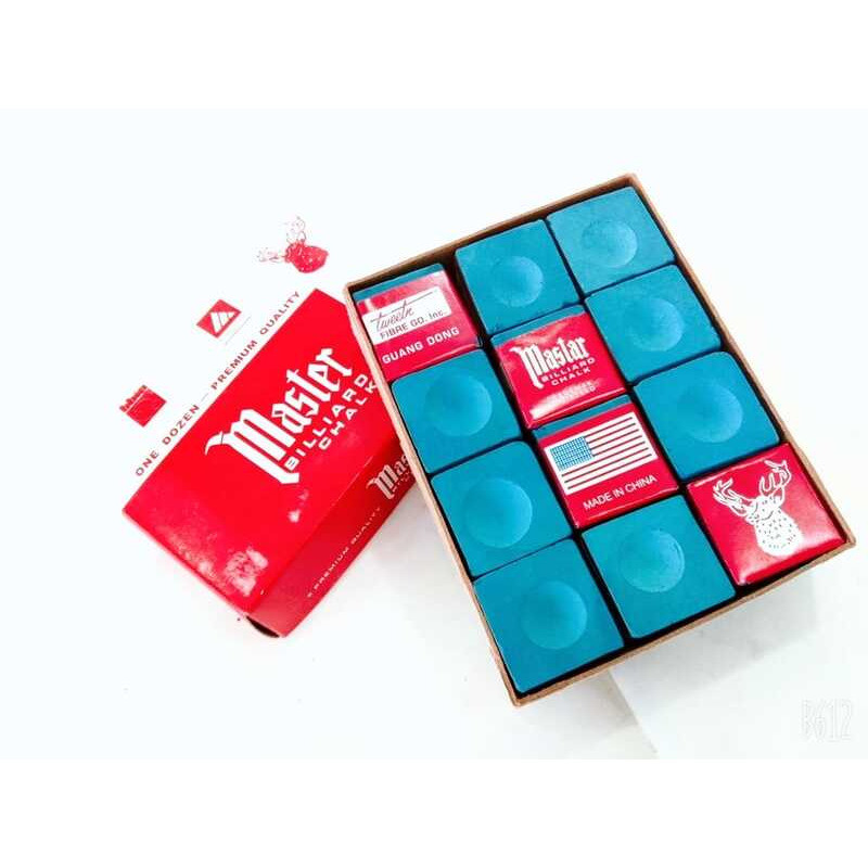 MASTER BLUE BILLIARD CHALK [ 1 DOZEN ] TISA / GAMIT SA BILYARAN 806 ...