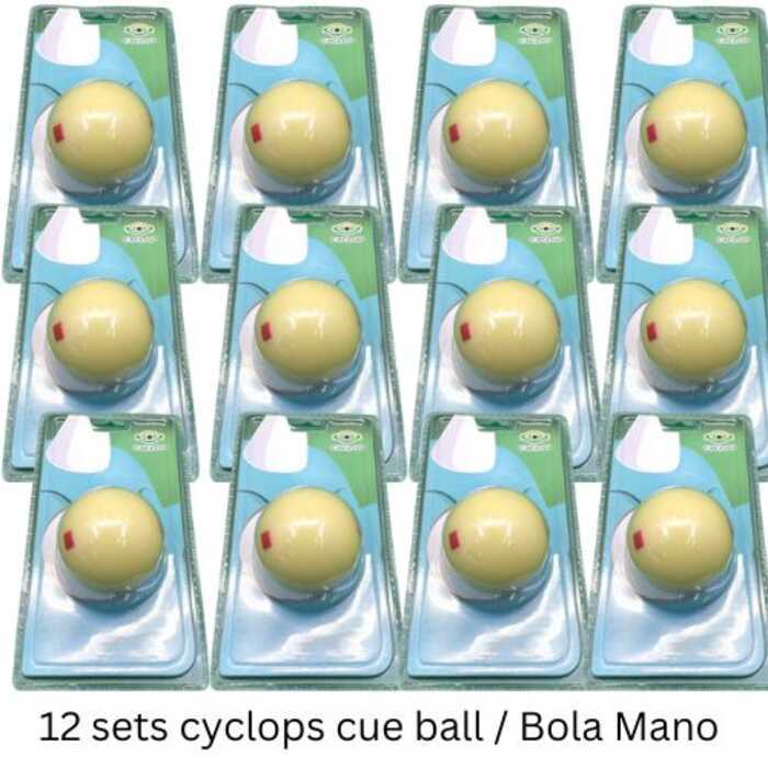 12 Sets Cyclops [Bola Mano] Billiard Mother Cue Ball |Pato Bilyaran ...