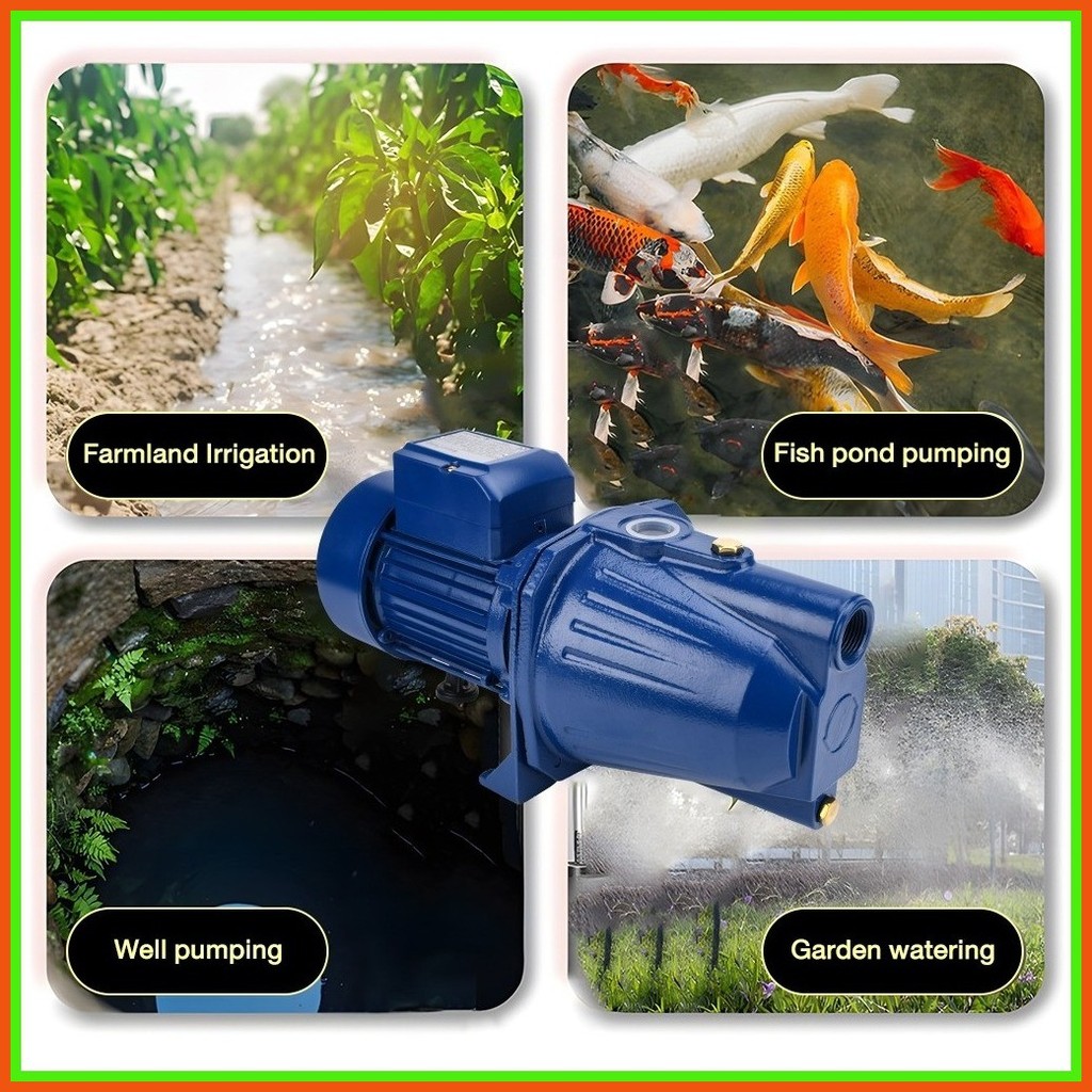5HP Jet Pump Electric Water Booster Pump Self Priming Jetmatic 3750W ...