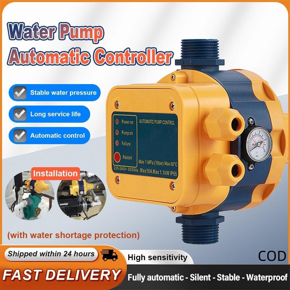 1100W 220V Automatic Pump Control Switch Water Booster & Self-Priming ...