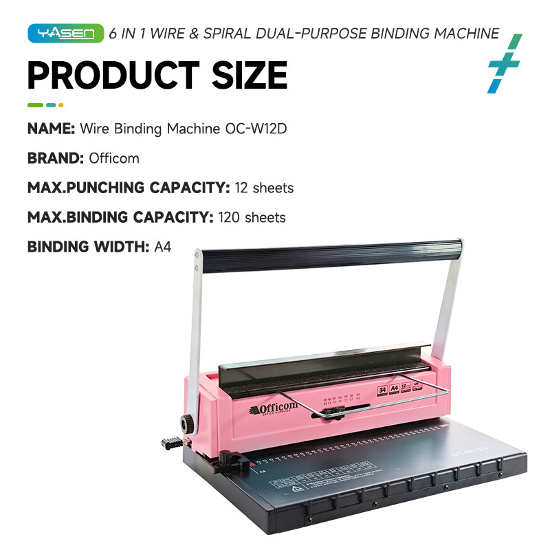 Officom 6n1 Binding Machine Professional 3:1 Binder for Presentations ...