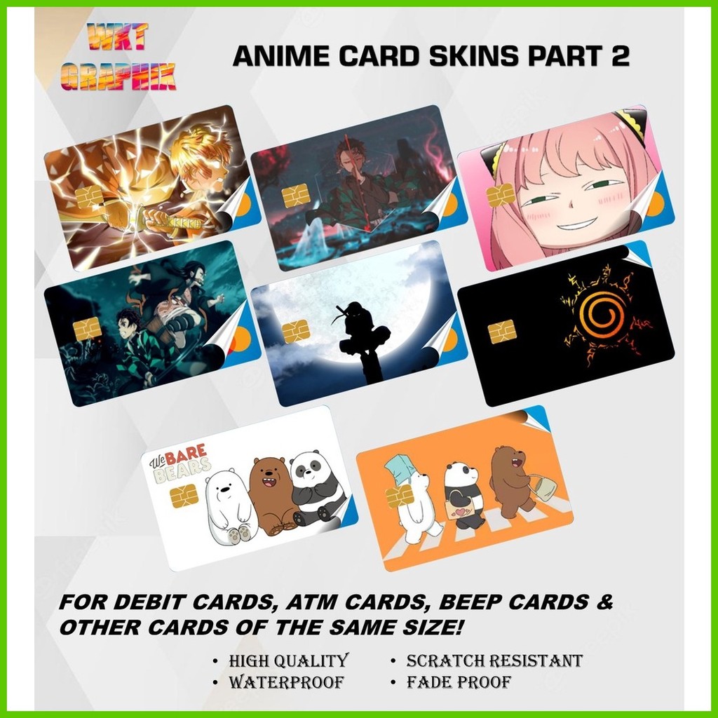 ∆ √ Anime / Cartoon Full Card Skins for Debit Cards Part 2 (BDO, BPI ...