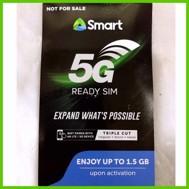 ☺ Smart 5G Ready Tricut Brand New Simcard Fresh Free 21GB Data 10min ...