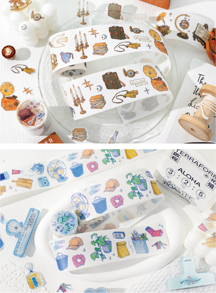 Cute Food Washi Tape Cartoon Yummy Food Masking Tape Set Decorative ...