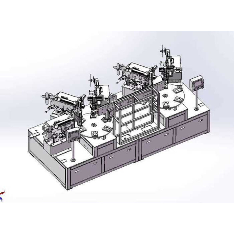 Multi-Station Foam Labeling machine 3D Digital Model Drawing Solidworks ...