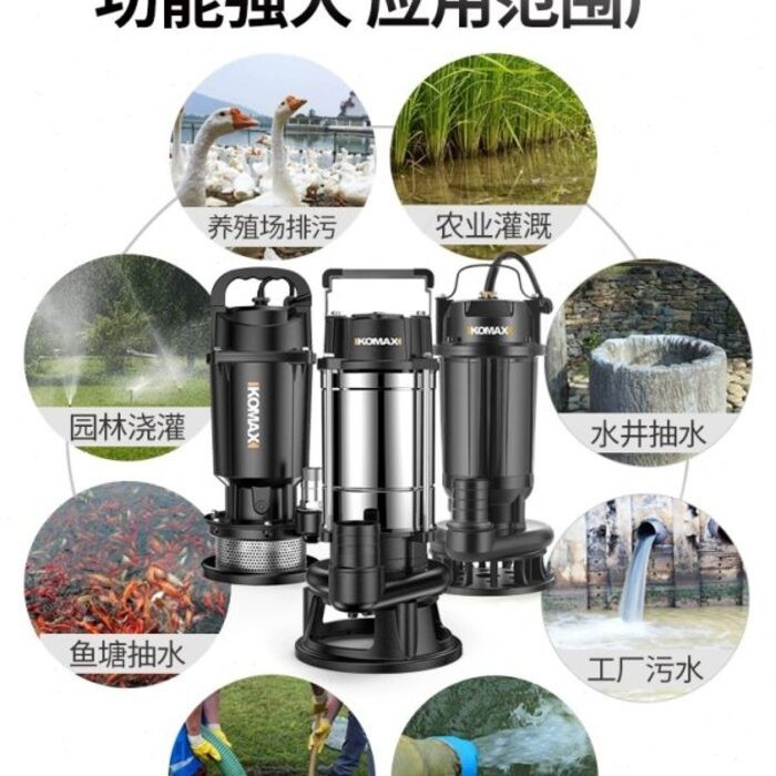 Water Extractor Small Electric Submersible 220V Mud Sewage Fecal Pump ...
