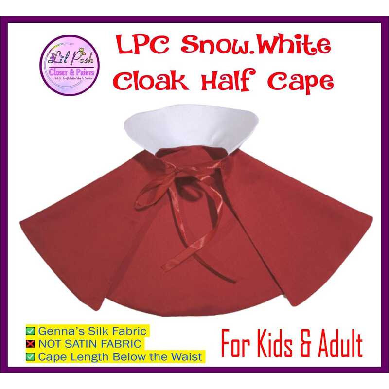 LY Lil Posh Snow.White Cloak Half Cape Cosplay/Costume | Shopee Philippines