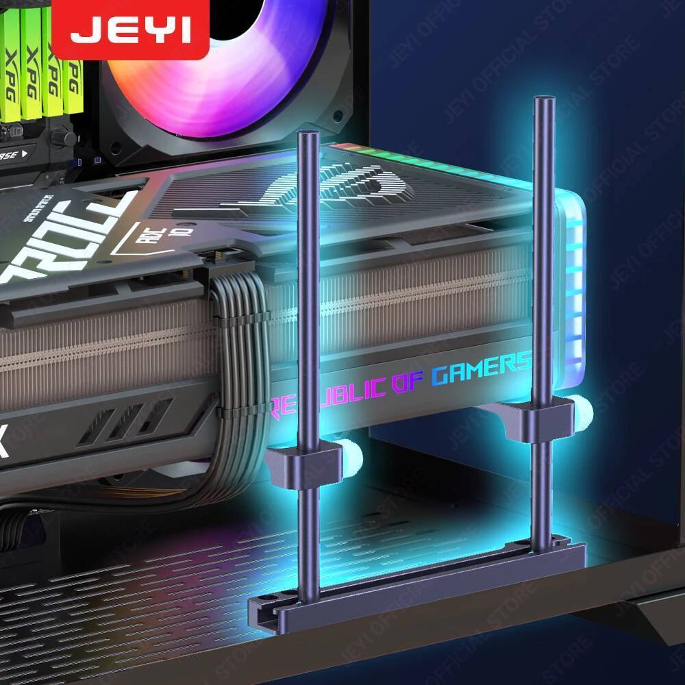 JEYI Graphics Card Brace Adjustable Full Aluminum GPU Sag Bracket VGA Video Card Stand Holder ...