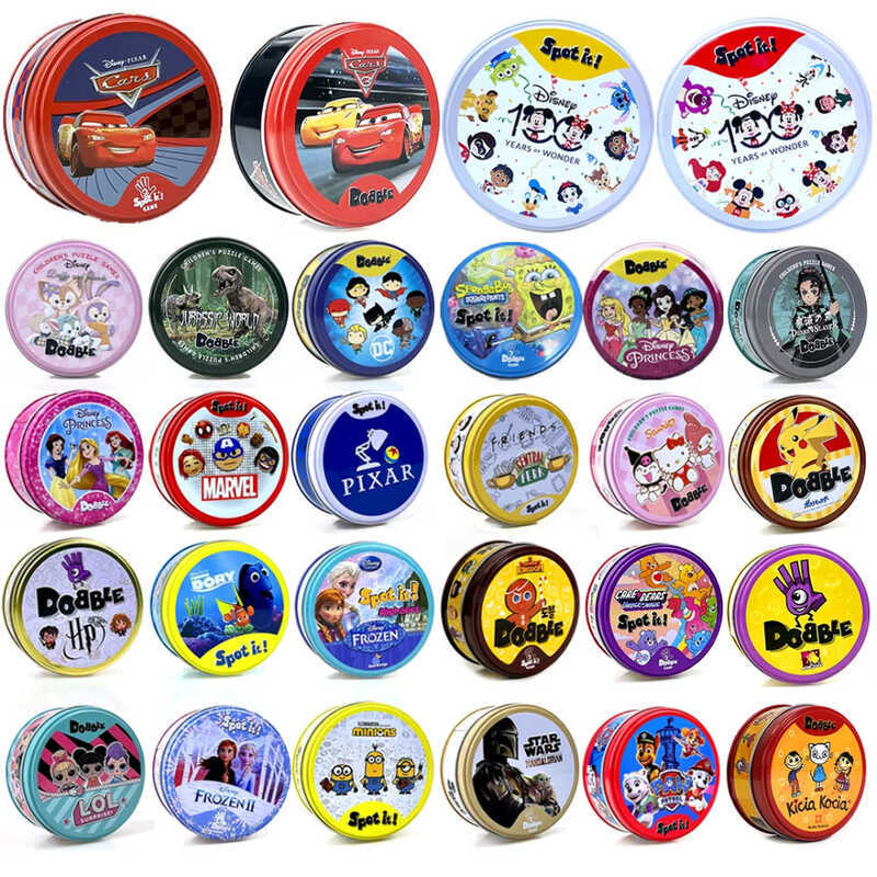 Dobble Spot It 100 Years Disney Princess Paw Patrol Pixar Marvel Harry ...