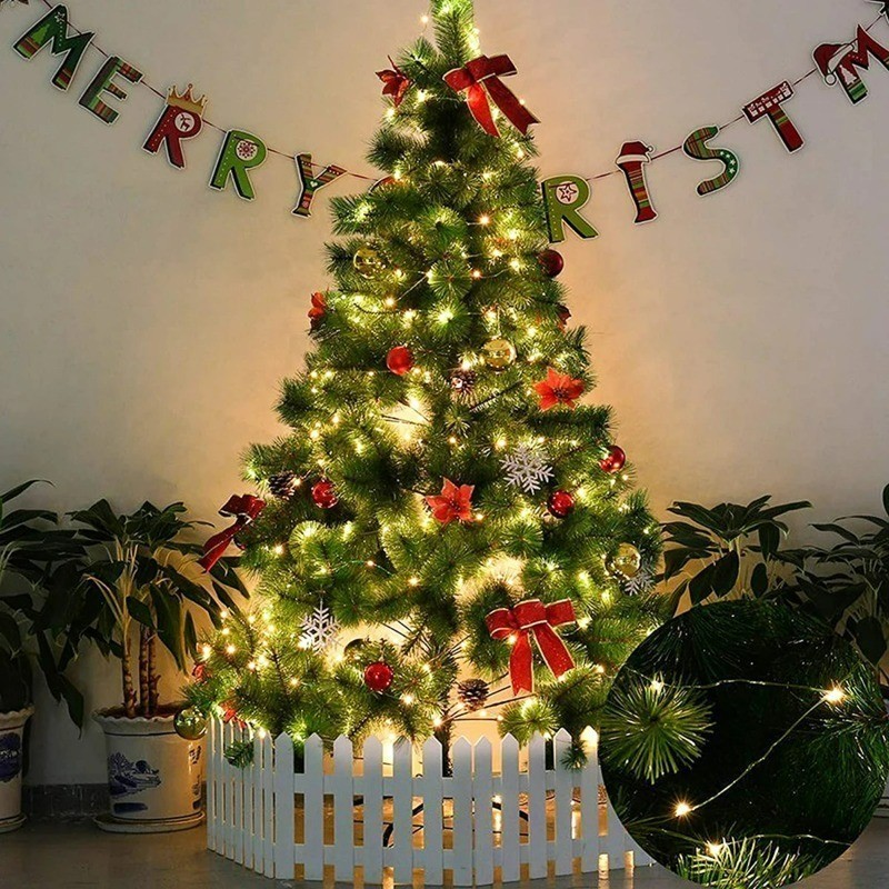 【3 Color USB 5/10/20M】Christmas Tree Light String Led Star Decoration ...