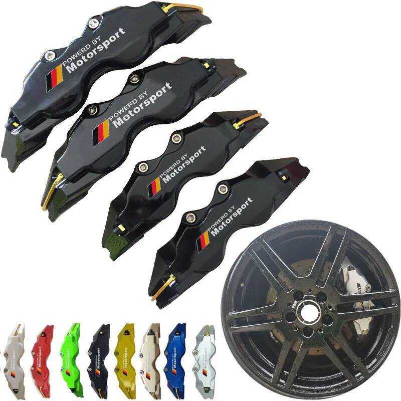 Or 4 2Pcs ABS Plastic Disc Brake Caliper Cover With Power Motor Sport ...