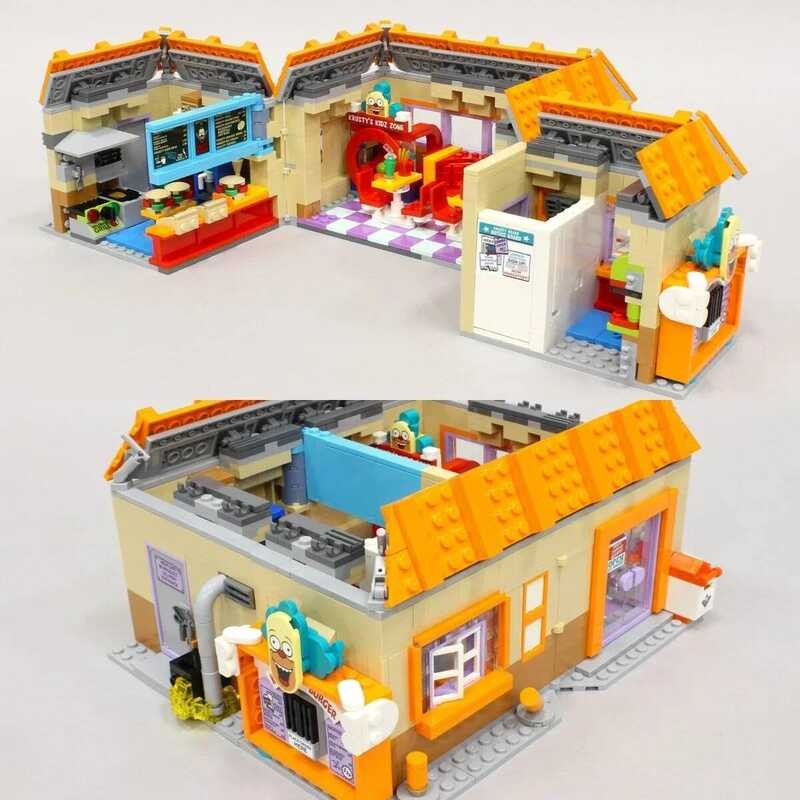 Y Creative Street View MOC 10352 The Krusty Burger Restaurants ...